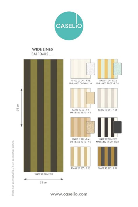 Papier Peint Intissé Basics Wide Lines Doré Leroy Merlin