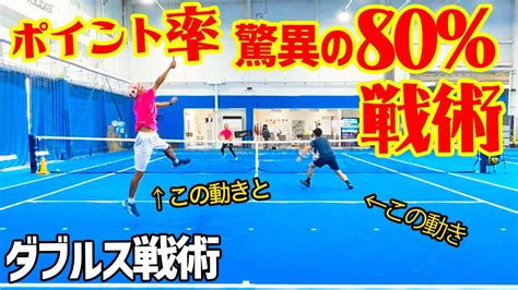 【テニス】平行陣で絶対やるべき戦術はこれ！8割取れる戦術ってすごくないですか？ Youtube