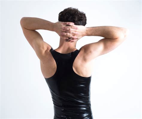 Felix Tank Top Latex Sportswear Racerback Unisex Singlet Top Fetish
