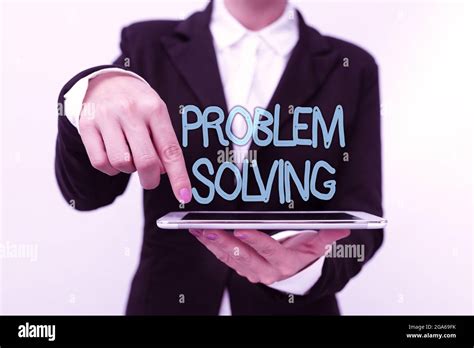 Conceptual Display Problem Solving Business Overview Process Of Finding Solutions To Difficult