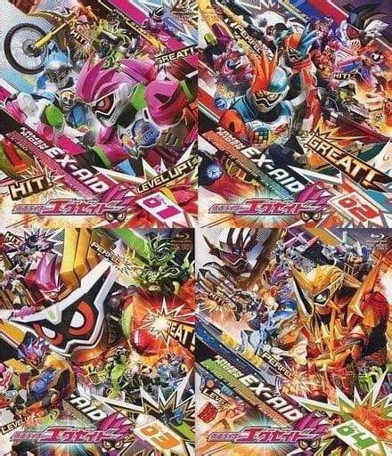駿河屋 不備有仮面ライダーエグゼイド Blu Ray Collection 初回限定版 Box付き全4巻セット状態：全巻収納boxに難