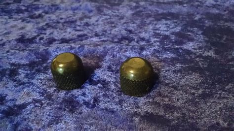 1980s Ibanez Brass Black Dome Knobs Push On Mij Reverb