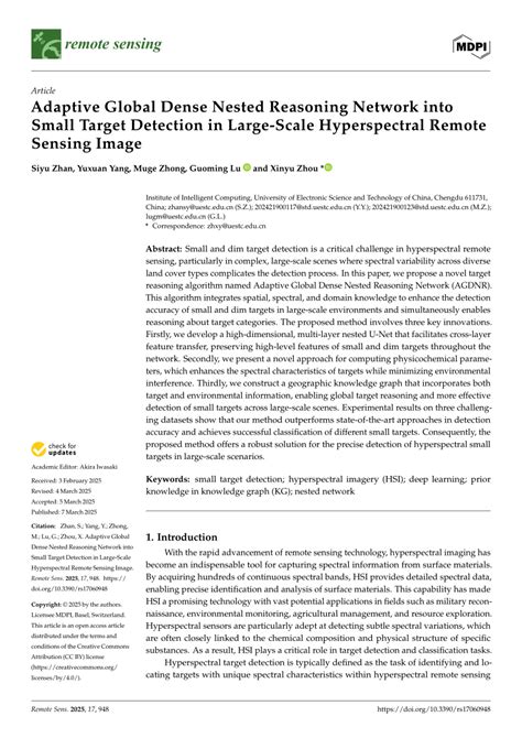 Pdf Adaptive Global Dense Nested Reasoning Network Into Small Target