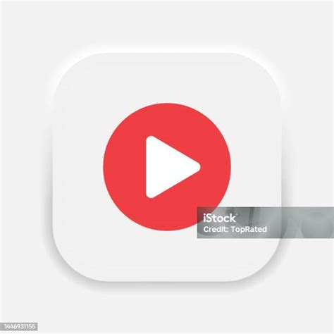 미디어 플레이어 재생 버튼 아이콘은 뉴모피즘 스타일입니다 벡터 Eps 10 개념에 대한 스톡 벡터 아트 및 기타 이미지 개념 놀기 누름 버튼 Istock