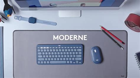 Souris Sans Fil Bluetooth Logitech Pebble M Blueberry Ensemble Clavier Souris Achat