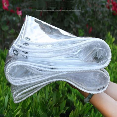 Zel Boyut Yumu Ak PVC Ya Mur Tarp Su Ge Irmez Effaf Tar M Sebze