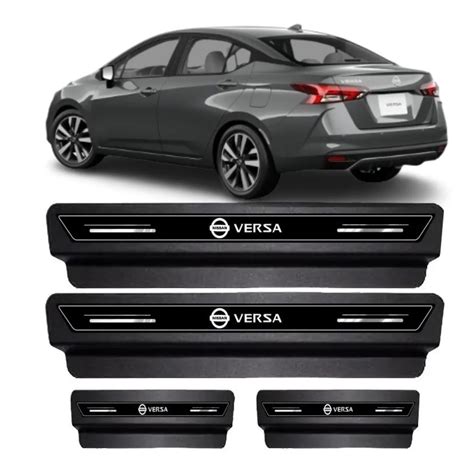 Kit Jogo Soleira Proteção Porta Nissan Versa 2019 2020 2021 Shopee Brasil