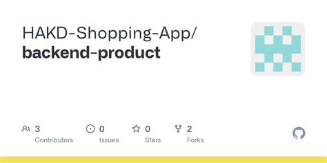 GitHub HAKD Shopping App Backend Product