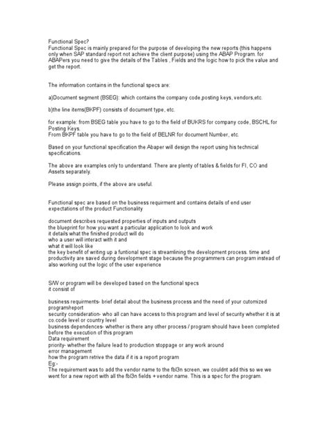 Functional Specification Pdf Specification Technical Standard Computer Program