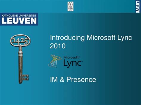 Ppt Introducing Microsoft Lync 2010 Im And Presence Powerpoint