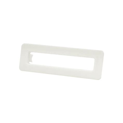Rectangular Overflow Plastic Ring White