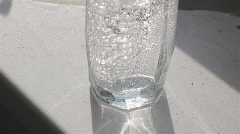 Pure Sparkling Mineral Water In A Glass Stock Footage Video Of