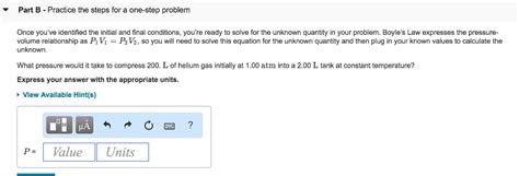 Solved Problem Solving Strategies Guide To Using The Gas Chegg