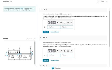 Solved Problem 15 8 4 Of 4 Consider The Beam Shown In Chegg