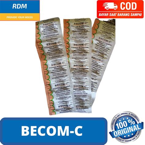 Jual Becom C Multivitamin Vitamin B Complex Vitamin C Tablet Shopee Indonesia