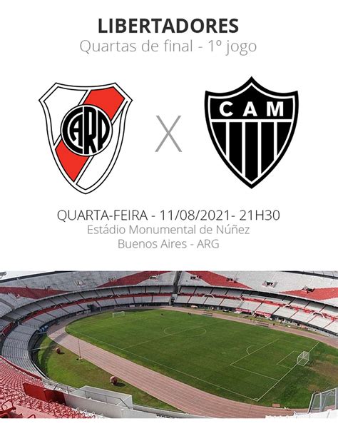 River Plate x Atlético MG veja escalações desfalques e arbitragem
