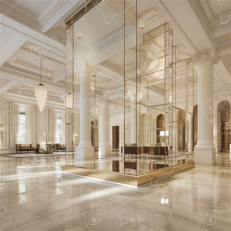 고전천장과 조화된 세련된 거울유리 디자인의 현대 인테리어2 Linside 네이버 Ogq마켓