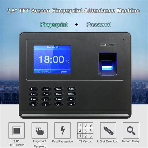 Biometric Fingerprint Attendance Machine 2 8 Disp Grandado