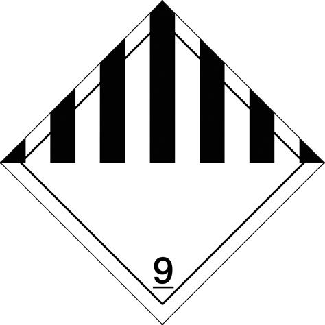 Grainger Approved Dot Label Class 9 Vinyl Self Sticking Blackwhite