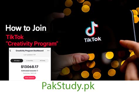 How To Join TikTok Creativity Program Beta PakStudy
