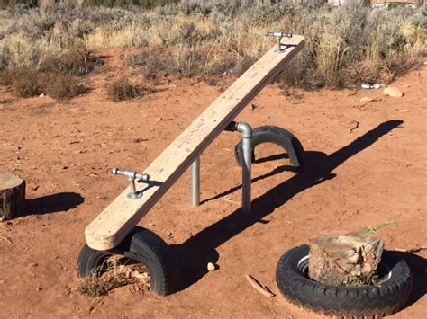 Designing A Diy Teeter Totter Seesaw Playground Backyard Diy