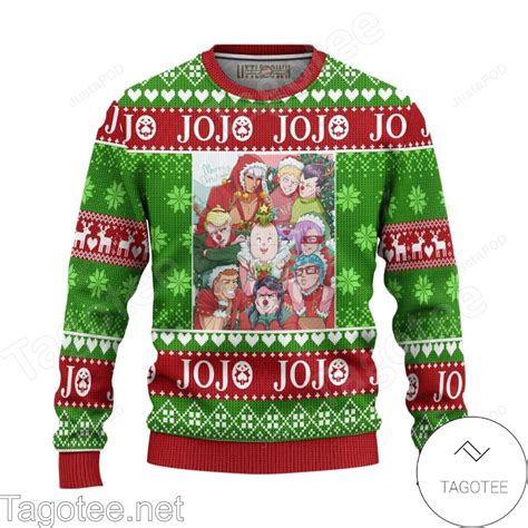 Jojos Bizarre Adventure Xmas Ugly Christmas Sweater Tagotee