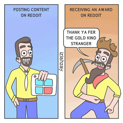When someone gives another Redditor an award [OC] : funny