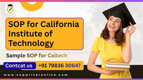 Sop For California Institute Of Technology Caltech Sample Sop
