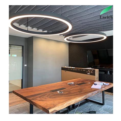 High Quality Custom Curve Led Pendant Light Office Commercial Lighting