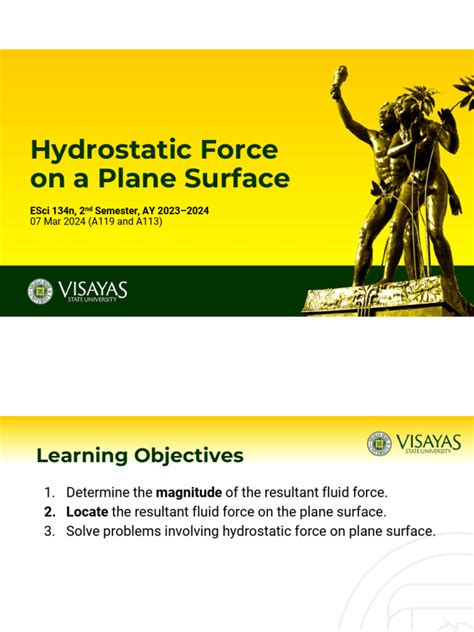 Esci 134 Presentation22 07 Mar 2024 Hydrostatic Force On A Plane