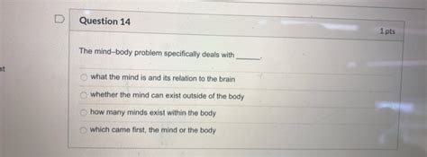 Solved D Question 11 1 Pts Which Of The Following Is A Chegg Com