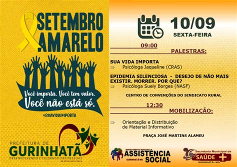 Palestras Setembro Amarelo
