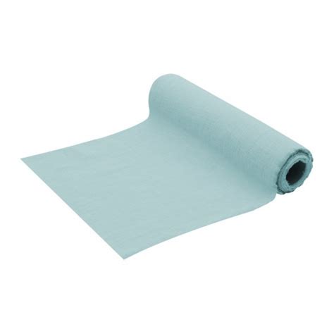 Chemin De Table Coton Lav Bleu Brume Chemins De Table Mariage F Te