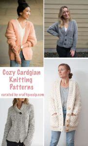 Cozy Cardigan Knitting Patterns Knitting