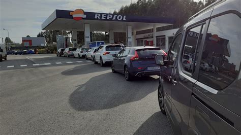 Los Conductores Se Agolpan En Las Gasolineras De Lugo