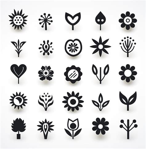 Premium Ai Image A Collection Of Black And White Art With The Words