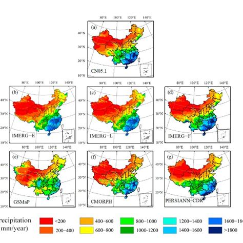 Comparisons Of Spatial Distributions Of Annual Precipitation Between Download Scientific