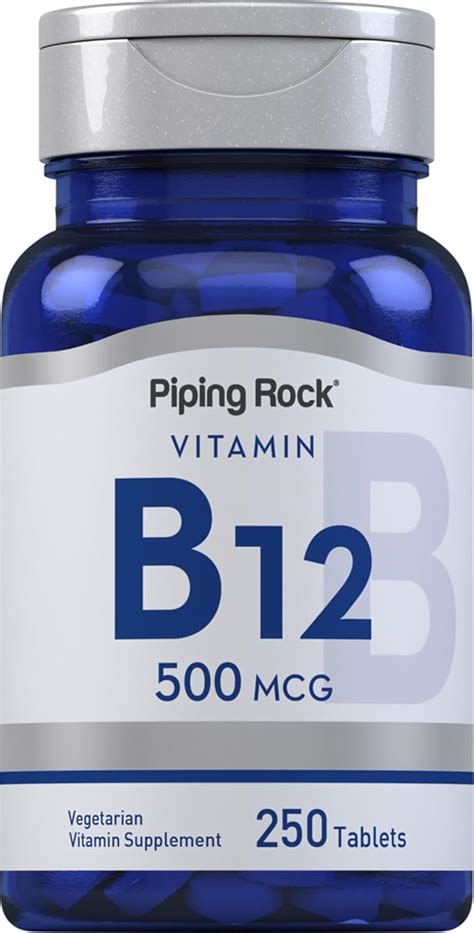 Piping Rock Vitamin B12 500 Mcg 250 Tablets