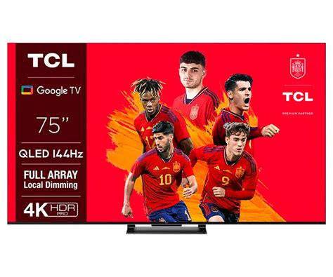 TCL 75C745 / Televisor Smart TV 75" QLED 144Hz UHD 4K HDR | ielectro