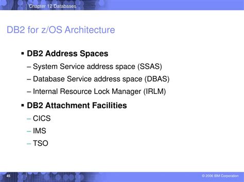 Ppt Chapter 12 Database Managers On Zos Powerpoint Presentation