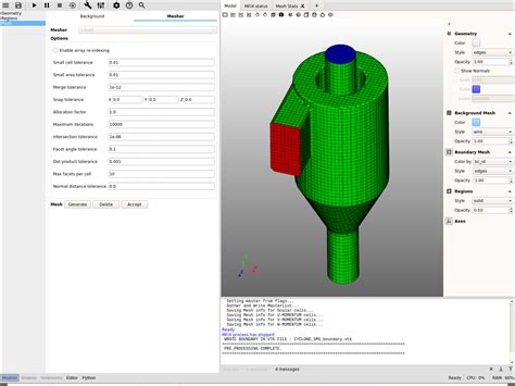 38 Sms Meshing Workflow Cyclone Discrete Element Model Dem — Mfix