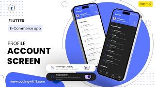 Flutter Account Settings Screen UI Design Flutter ECo Doovi