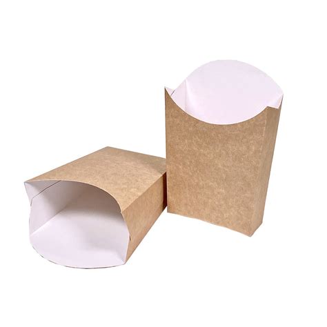 Caja De Patatas Fritas Mediana Kraft Reciclable