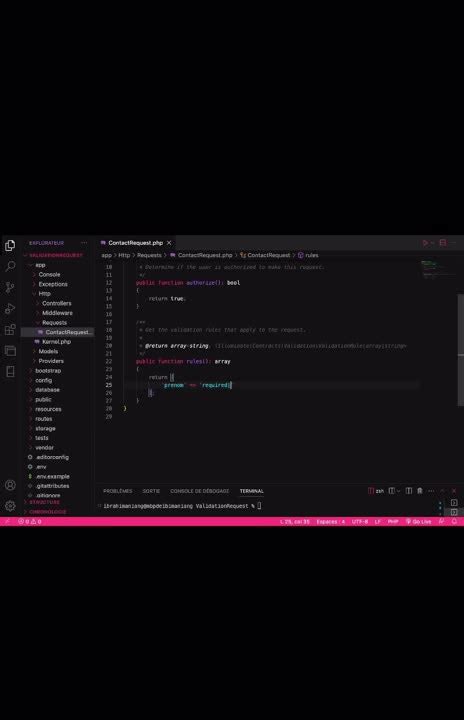 Ibrahima Niang On Linkedin Laravel Api Request Validation Test With