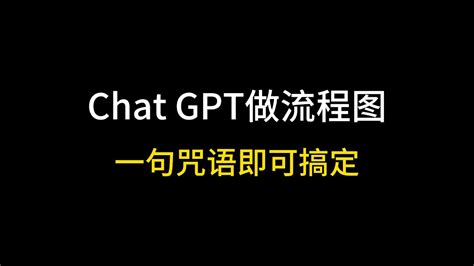 一句咒语，搞定chat gpt做流程图 youtube