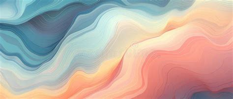 Geological Abstract Resembling A Contour Line Map Creating A Unique