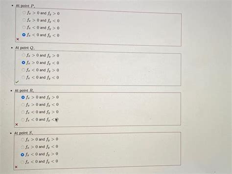 Solved Determine The Sign Off And F At Each Indicated Point Chegg