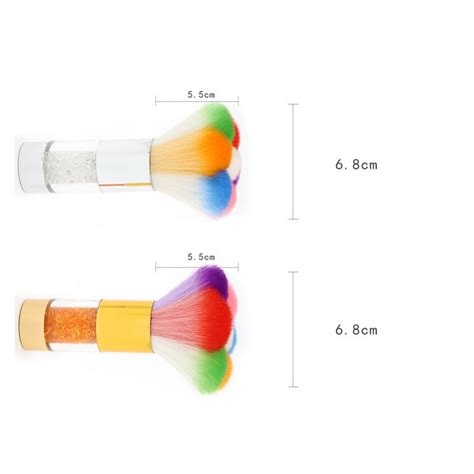 Badu Bg 1pc Мека четка за нокти Четка за почистване на прах за премахване на прах Професионална