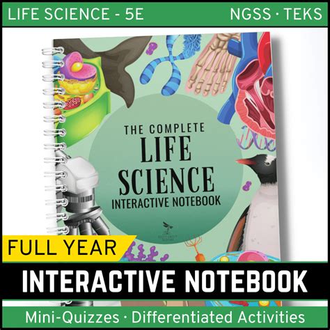 Life Science Interactive Notebook The Complete Bundle For An Entire Year Nitty Gritty Science