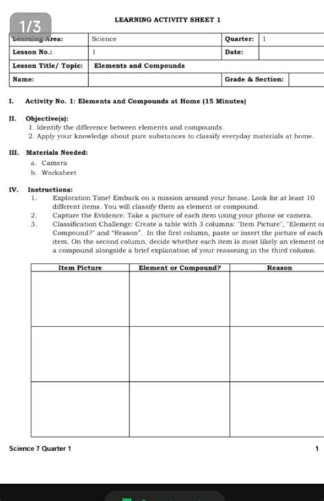 Learning Activity Sheet Learming Area Studyx